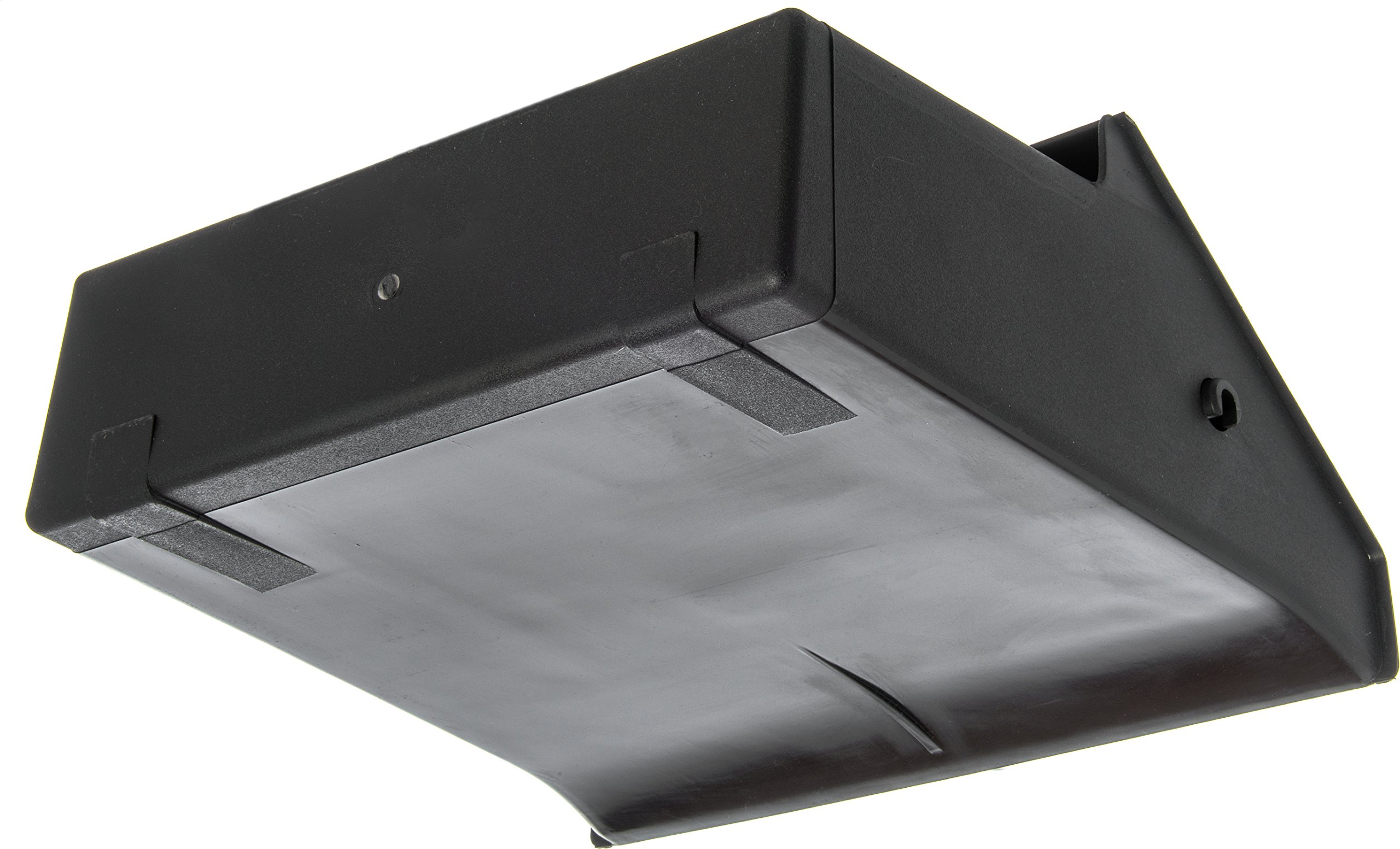 SPARTA Plastic Dust Pan, Upright Pan With 2 Piece Handle For Cleaning, 11 X 12 X 3.5 Inches, Black