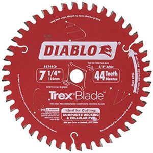 freud d0744cd trex composite decking circular saw blade ideal