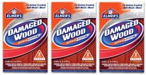 elmer's e761q two 6 oz elmer's damaged wood repair system