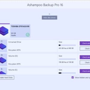 Ashampoo Backup Pro 16 - 3 PC Family License - Compatible with Windows 11, 10 - Unlimited time license