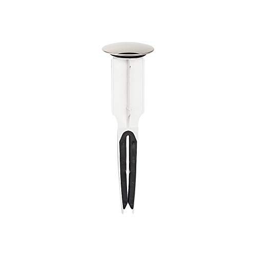 PF WaterWorks PF0250 EasyPOPUP Patented Universal Bathroom Sink Pop-Up Stopper, Easy Install/Remove Design, No Disassembly, Fits BallRod Pop-Up Drains, 5-1/2 in Tall 1.5 in. Cap Dia. Chrome