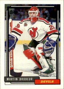 1992 topps hockey card (1992-93) #513 martin brodeur