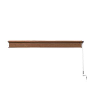 Coolaroo Exterior Roller Shade, Cordless Roller Shade with 90% UV Protection, No Valance, (6' W X 6' L), Mocha