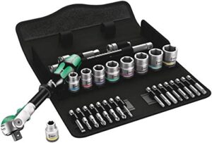 wera - 8100 sb 9 zyklop speed ratchet set imperial 3/8 (5004049001)