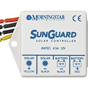 Morningstar Sunguard 4.5A Solar Charge Controller for 12V Batteries, Waterproof Outdoor Solar Panel Controller, Battery Controller Solar Controller 12V, Lowest Fail Rate Charge Controller