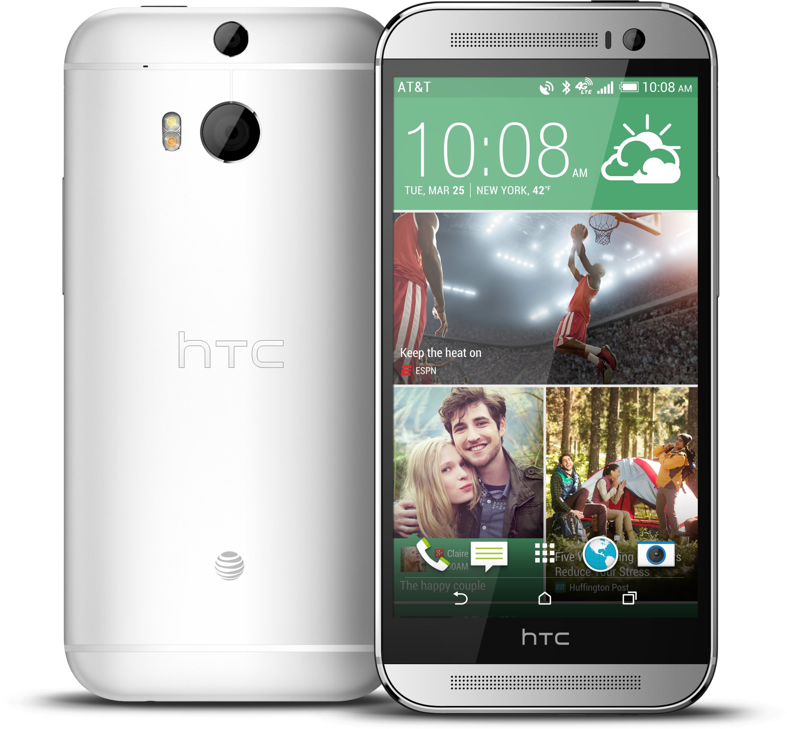 HTC One M8, Glacial Silver 32GB (AT&T)