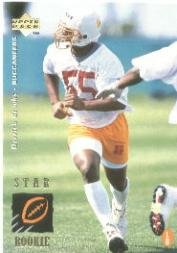 1995 upper deck football rookie card #21 derrick brooks