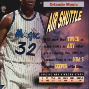 1993 Stadium Club Basketball Card (1993-94) #358 Shaquille O'Neal