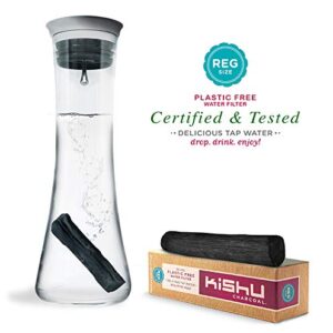 Authentic Kishu Charcoal – 2pack for Pitchers. The Only Authentic, Certified & Tested Charcoal Water Purifier. You deserve the best – absorbs toxins and leaves the good stuff, calcium, magnesium, potassium.