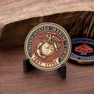 Marine Corps E3 Challenge Coin! USMC LCpl Rank Military Coin. Lance Corporal Challenge Coin! Designed by Marines for Marines - Officially Licensed Product!