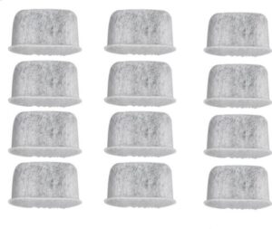 basily 12 replacement charcoal water filters for cuisinart coffee machine