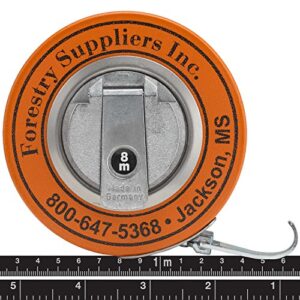 forestry suppliers metric steel diameter tape (black steel line w/bright graduations)