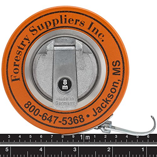 Forestry Suppliers Metric Steel Diameter Tape (Black Steel Line w/Bright Graduations)