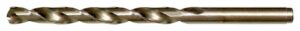 cle-line c23371 cobalt heavy duty jobber length drill, cobalt, gold oxide finish, straight shank, 135-degree split point, 15/32" drill diameter (pack of 6)