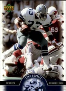 2005 upper deck legends football card #86 tony dorsett