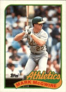 1989 topps baseball card #70 mark mcgwire