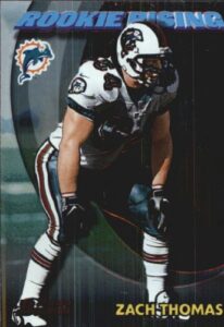 2000 bowman rookie rising football rookie card #rr4 zach thomas