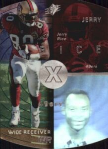 1998 spx football card #40 jerry rice