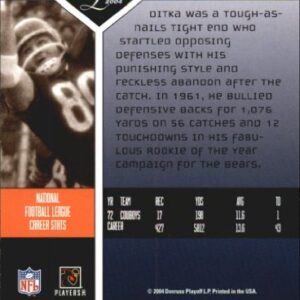 2004 Donruss Leaf Limited Baseball Card #133 Mike Ditka