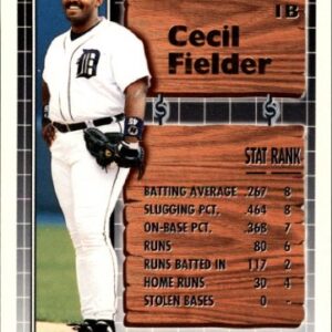 1994 Topps Black Gold Baseball Card #5 Cecil Fielder