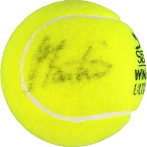 Martina Navratilova & Chris Evert Dual Autographed Wimbledon Logo Tennis Ball - Autographed Tennis Balls