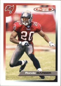 2005 topps total football card #313 ronde barber