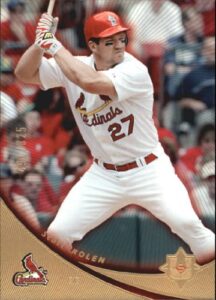 2005 ultimate signature baseball card #95 scott rolen