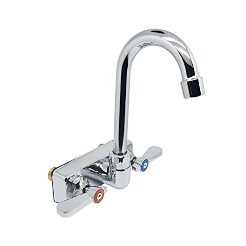 AmGood Wall Mounted Hand Sink with Gooseneck Faucet | 17" x 15"