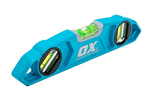 OX TOOLS Pro Torpedo Level Magnetic | 9" / 230mm | Pro Mag Level | 9 inch Magentic Level | Level with Magnet | Pipe Level |OX-P027625