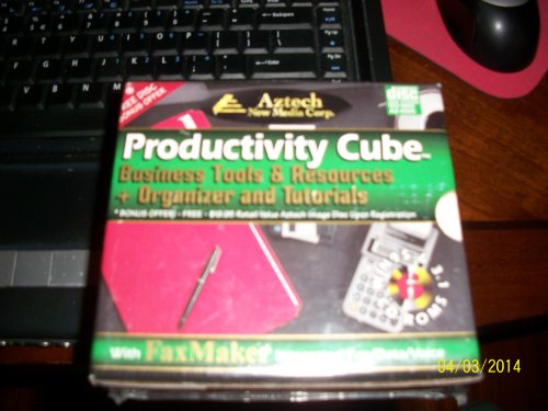 PRODUCTIVITY CUBE BUSINESS TOOLS & RESOURCES + ORGANIZER AND TUTORIALS with FAX MAKER by Aztech