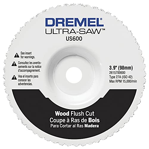 Dremel US600-01 Ultra-Saw 4-Inch Wood Flush Cut Wheel , White