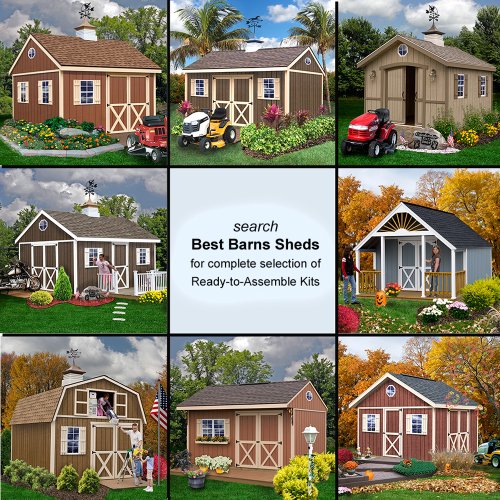 Best Barns Fairview 12' X 12' Wood Shed Kit