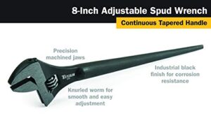 Titan 209 8-Inch Adjustable Construction Spud Wrench