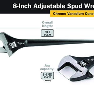 Titan 209 8-Inch Adjustable Construction Spud Wrench