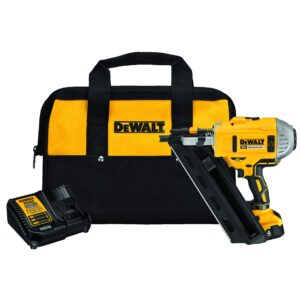 dewalt 20v max* framing nailer kit, 30-degree, paper collated (dcn692m1)