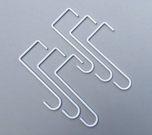 Alumahangers Made in USA. powder coated steel hangers - 3"x 8" Lattice Hanger (6 pack) "White" for Alumawood Lattice or pergola patio covers - easy to use and great for heavier decorating items!