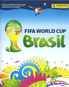 2014 fifa world cup brazil panini 72 page collectors stickers album with bonus 10 mint world cup stickers !