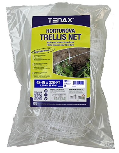 Tenax 100521793 Hortonova SM Plant Trellis Net, 48" x 328' White