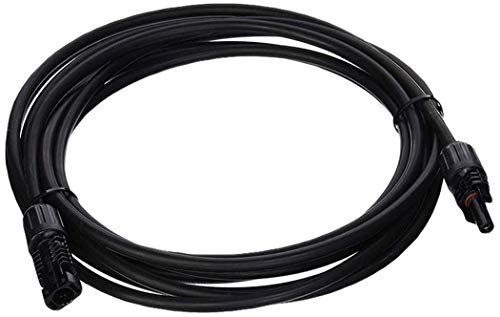 Renogy 15Ft 10AWG Solar Extension Cable with Female and Male connectors, 1 Piece, 15FT-10AWG, Black