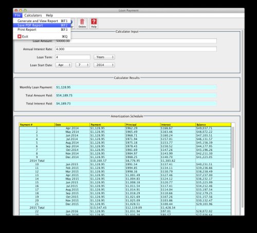 Mortgage And Loan Calculators 2.0 for Mac [Download]