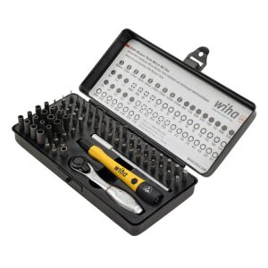 Wiha 75965 65 Piece System 4 ESD Safe Master Technician Ratchet and MicroBits Set