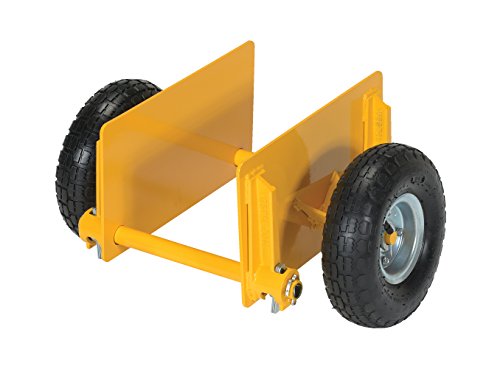 Vestil PLDL-ADJ-10PN Steel Adjustable Panel Dolly with Pneumatic Wheels 20-7/8 in. x 15 in. x 11-1/2 in. 600 Lb. Capacity Yellow