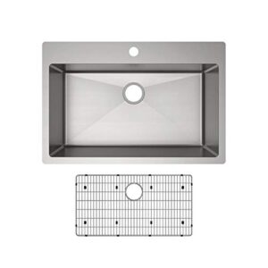 elkay ectsrs33229tbg1 crosstown single bowl dual mount stainless steel sink kit