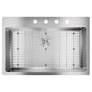 elkay ectsrs33229tbg4 crosstown single bowl dual mount stainless steel sink kit