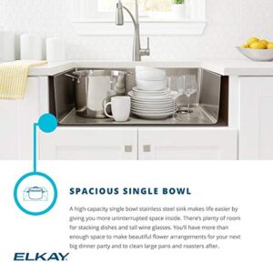 Elkay ECTSRS33229TBG4 Crosstown Single Bowl Dual Mount Stainless Steel Sink Kit