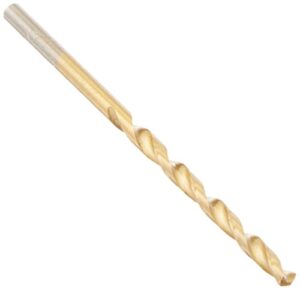 10 pack 1/8" titanium coated hss drill bits for wood, metal & plastic