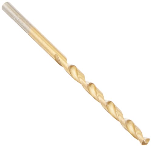 10 PACK 1/8" TITANIUM COATED HSS DRILL BITS FOR WOOD, METAL & PLASTIC