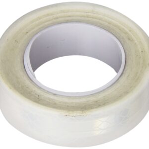 3M 3430 White Micro Prismatic Sheeting Reflective Tape - 0.25 in. X 15 ft. Non Metalized Adhesive Tape Roll. Safety Tape