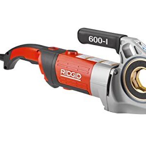 RIDGID 44918 Model 600-I Hand-Held Power Drive Kit, Pipe Threading Machine and 1/2-Inch to 1-1/4-Inch 11-R NPT Pipe Threading Die Heads with Carrying Case for Threading Pipe