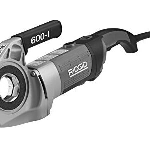 RIDGID 44918 Model 600-I Hand-Held Power Drive Kit, Pipe Threading Machine and 1/2-Inch to 1-1/4-Inch 11-R NPT Pipe Threading Die Heads with Carrying Case for Threading Pipe